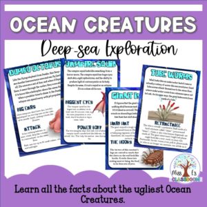 Ocean Creatures Games & Activities | Miss E Classroom
