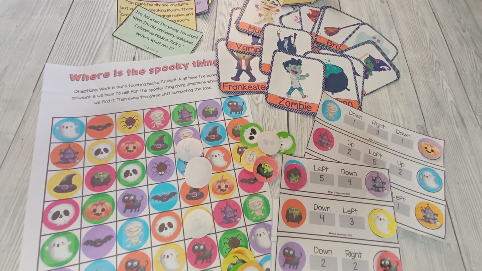 Spooky Halloween Unit for ESL / EFL 1st graders | Miss E Classroom